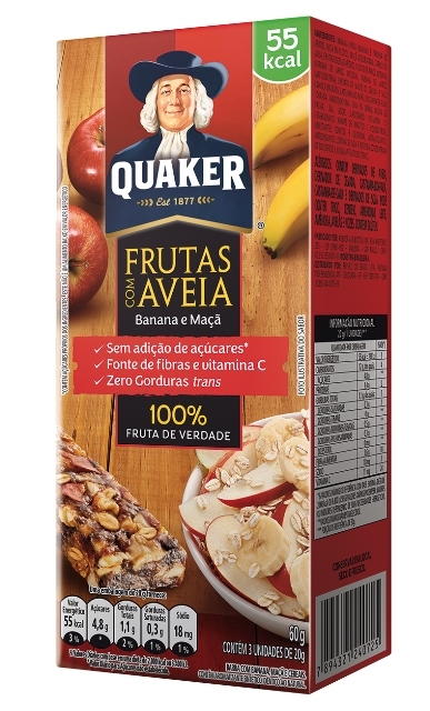 Quaker amplia portfólio de snacks com frutas e aveia e zero açúcares ...