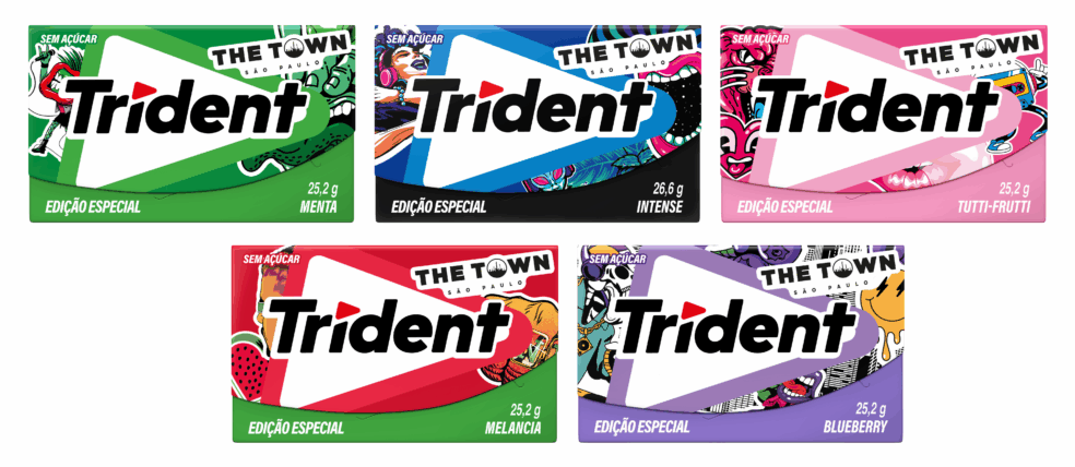 Presença da Trident no The Town 2025 terá embalagens temáticas