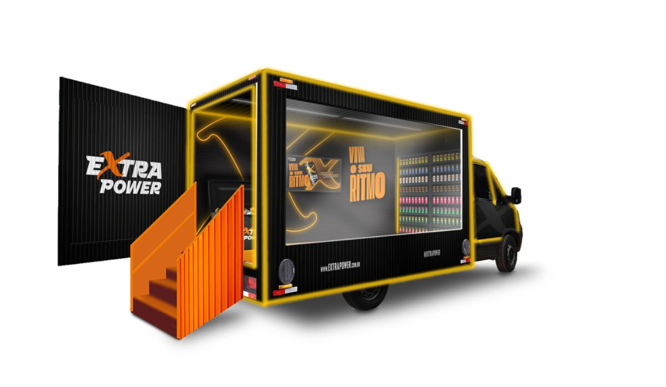 Extra Power leva truck itinerante com experiências e degustação para ...
